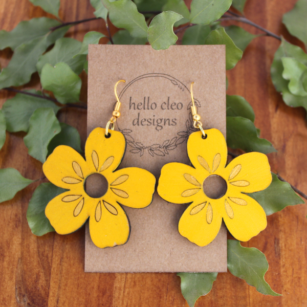 Big Yellow Flower – Hello Cleo Designs