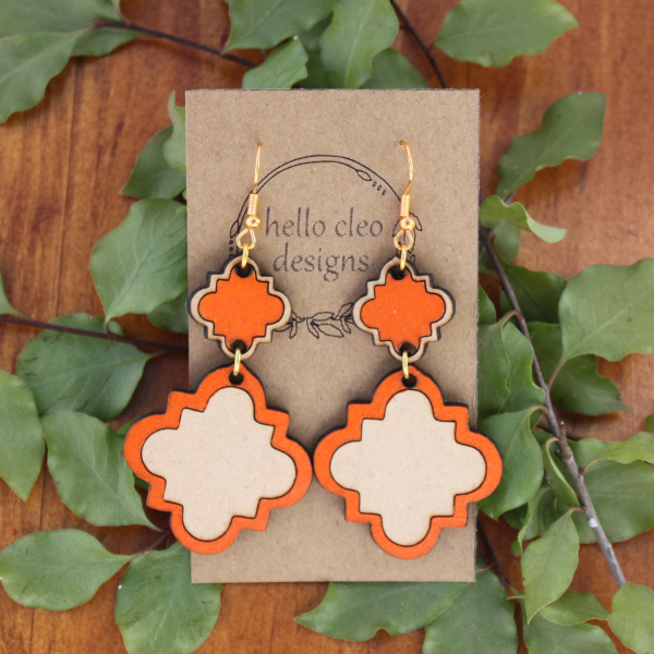 Moroccan Dangle Orange – Hello Cleo Designs